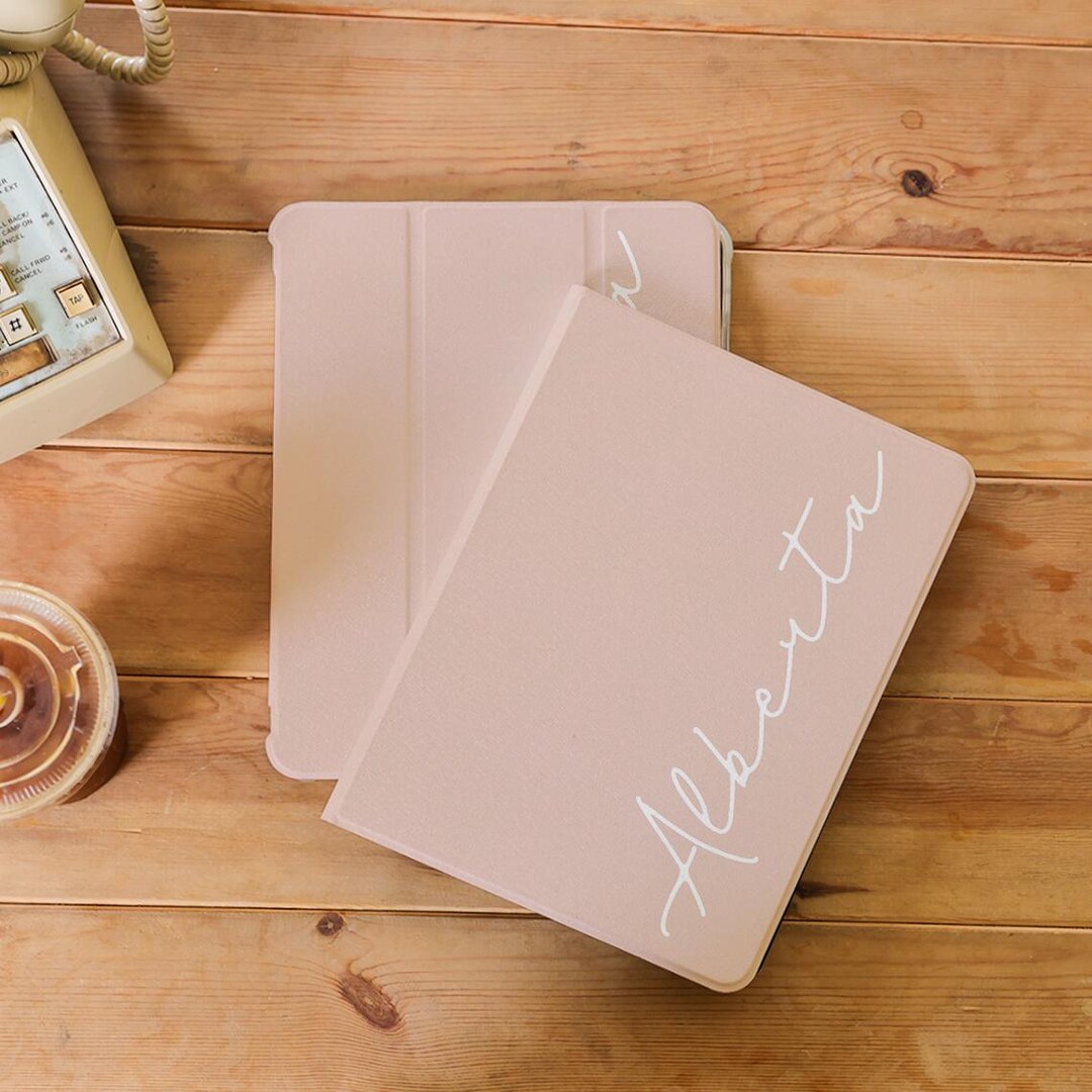 Personalized Solid Color iPad Cases Cover for iPad Air 5 6 Pad 10 10.9 ...