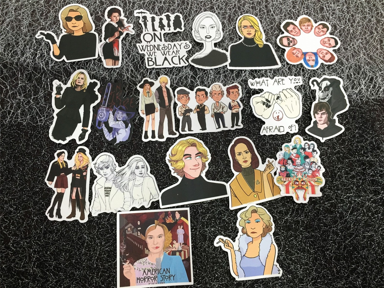 Pack of 50Pcs American Horror Story TV STICKERS Vinyl Sticker | Etsy
