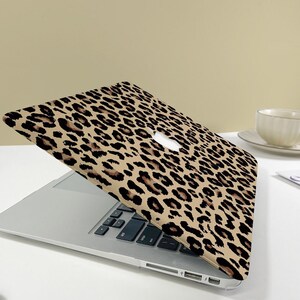 Brown Leopard Grain Personalized MacBook Case for Pro 13,custom MacBook ...