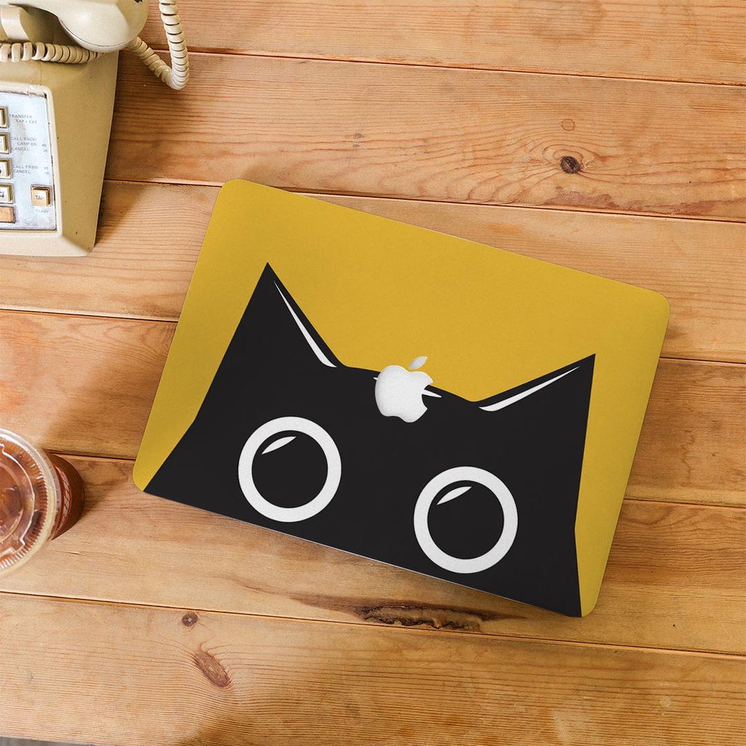 Cute Cat Yellow MacBook Case for MacBook Pro 16 Mac Air 13/15 M3 M4 ...