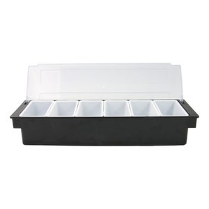 6 Compartment Condiment Dispenser Bar Fruit Caddy Garnish Tray - Etsy