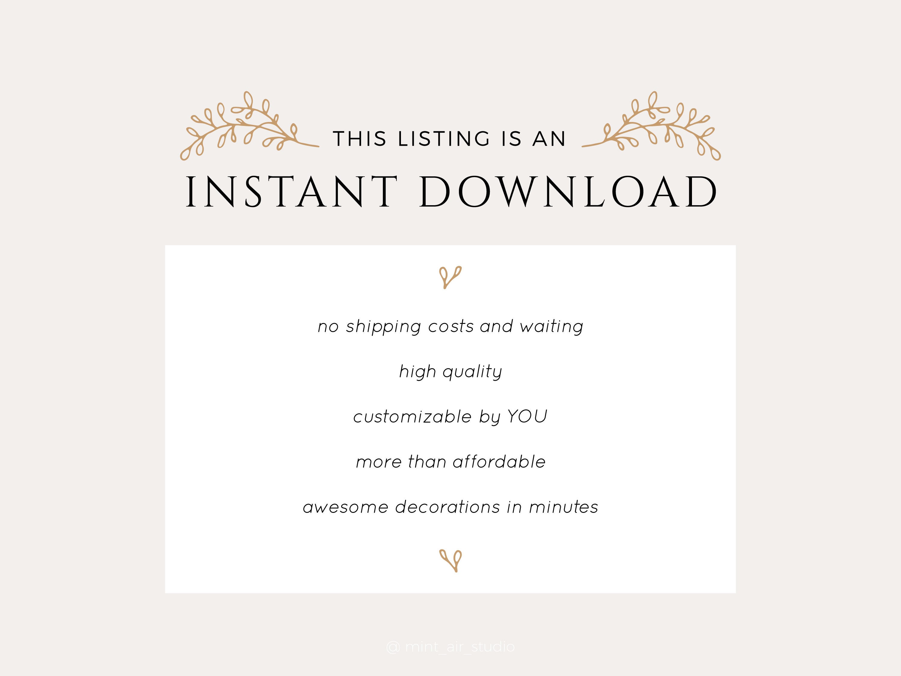 Digital Editable Bunting Banner DIY Printable Decorations - Etsy