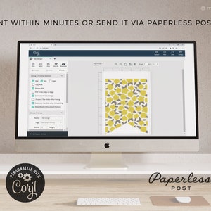 Digital Editable Floral Bunting Banner DIY Printables for a - Etsy