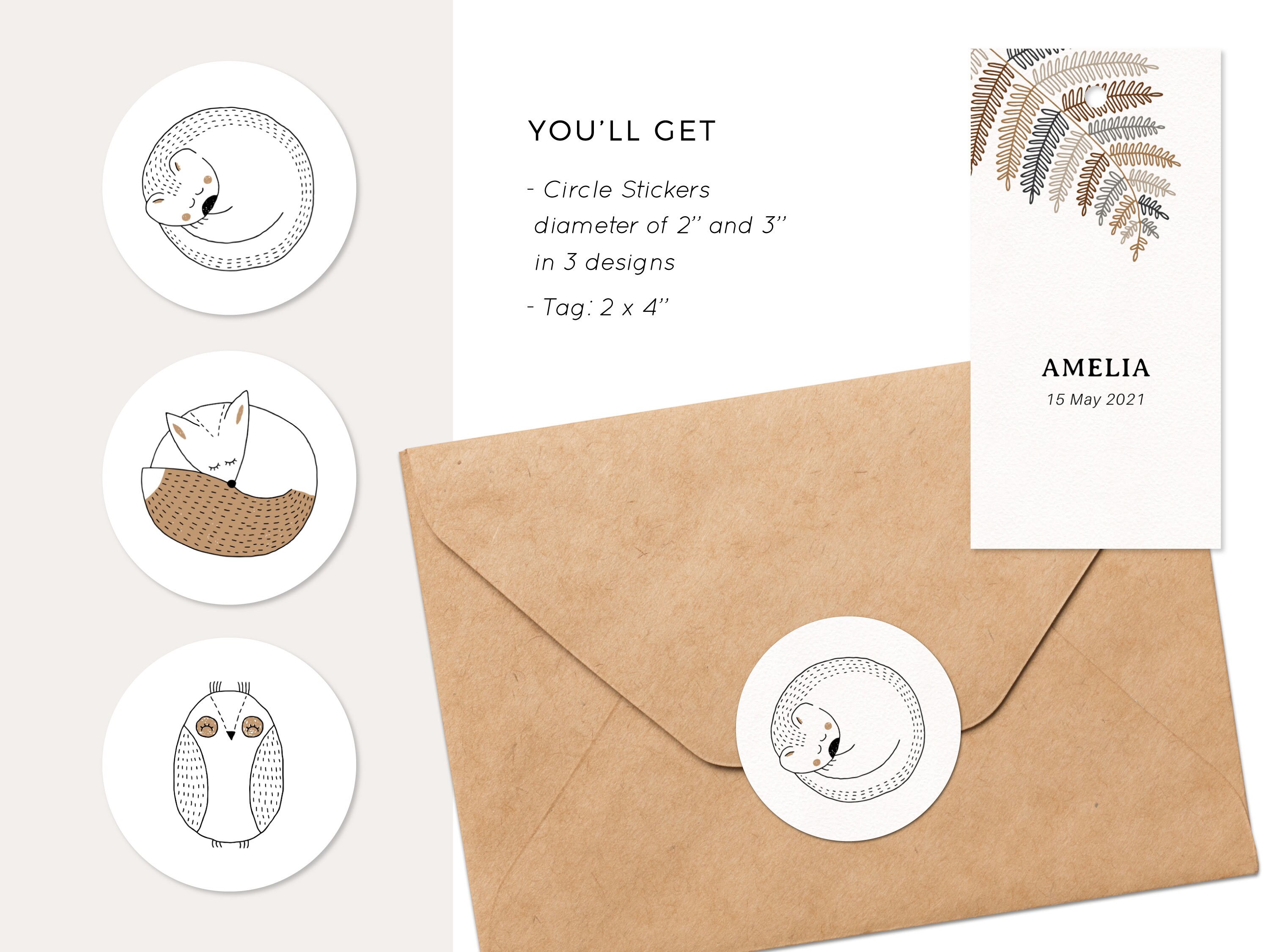 Digital Editable Woodland Party Package, Printable Animal Decorations ...