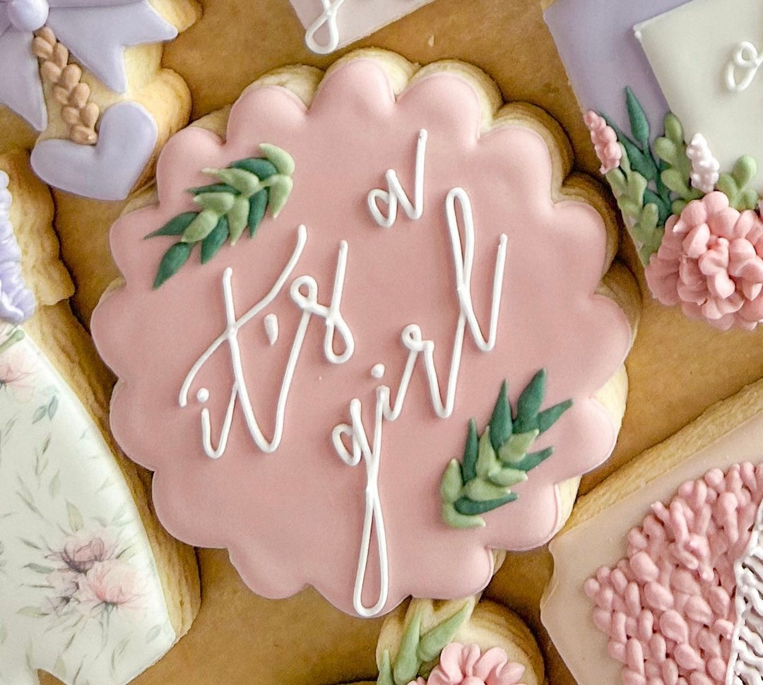 Baby Shower Cookies, Its A Girl, Custom Cookies, Baby Cookies, Sugar ...