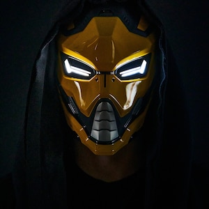 Cyber Ninja LED Wearable Sci-fi Mask - Etsy