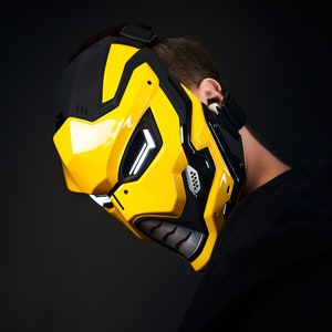 Cyber Ninja LED Wearable Sci-fi Mask - Etsy