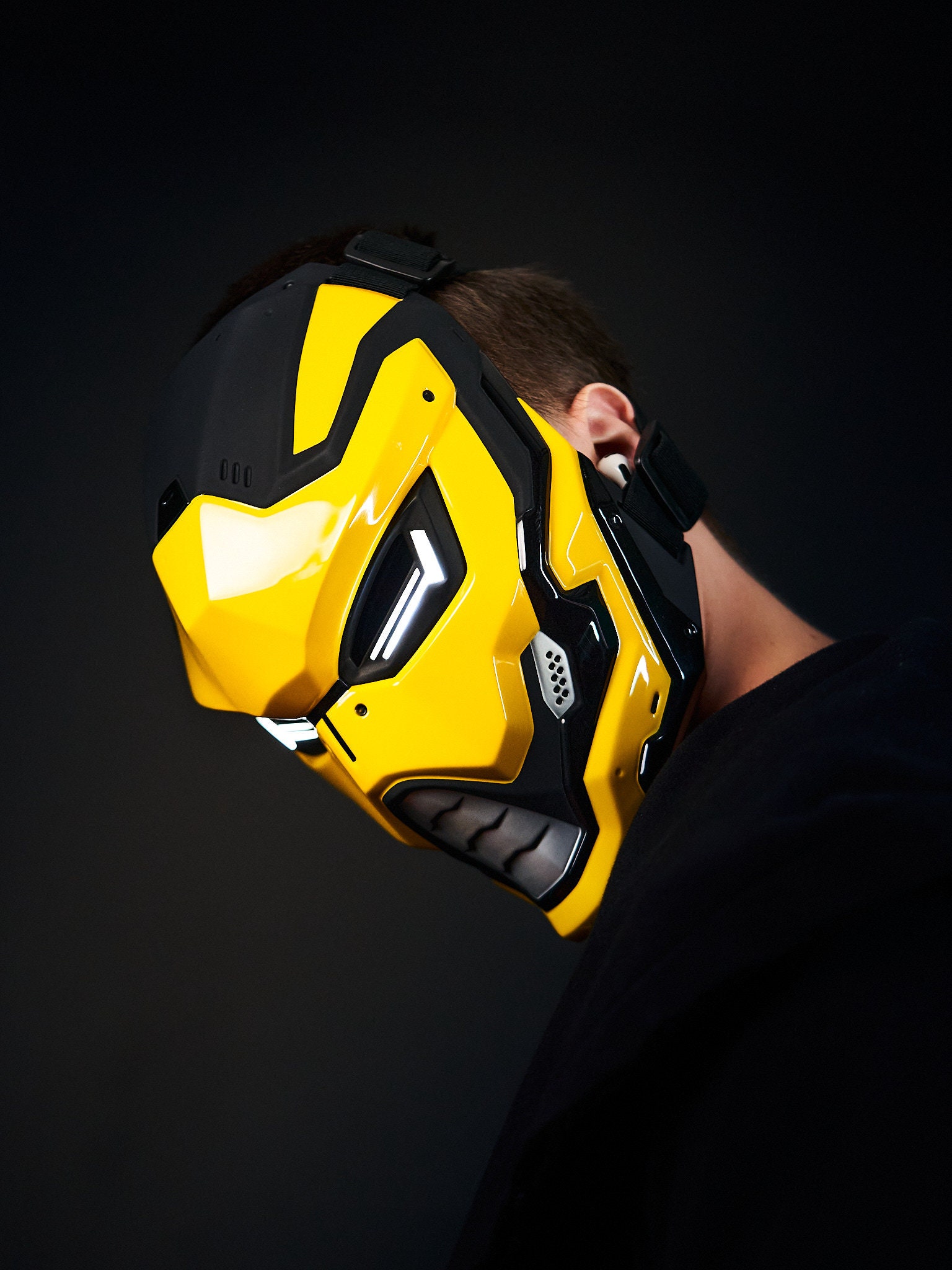 Cyber Ninja LED Wearable Sci-fi Mask - Etsy