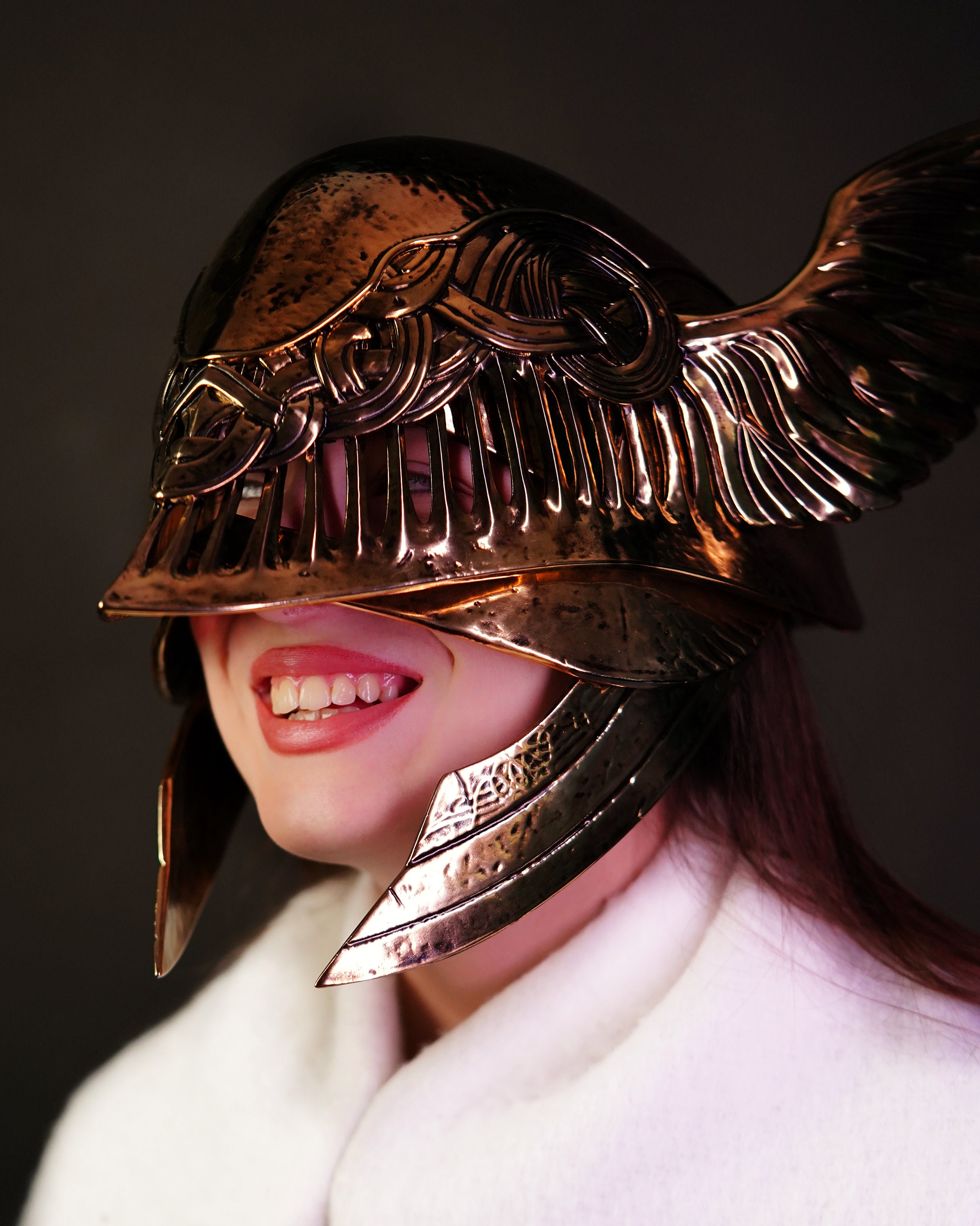 Malenia Valkyrie Helmet, Real Silver Chrome Plating, Blade of Miquella ...