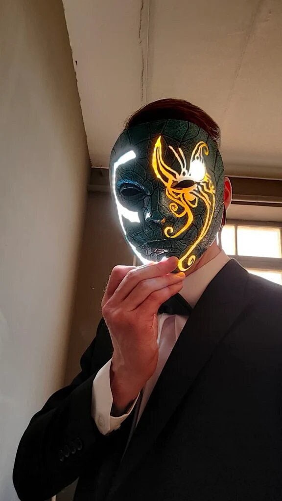Johnny 3 Tears NFTU LED Mask From Hollywood Undead - Etsy