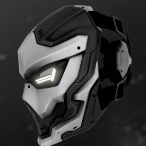 Cyber Ninja LED Wearable Sci-fi Mask - Etsy