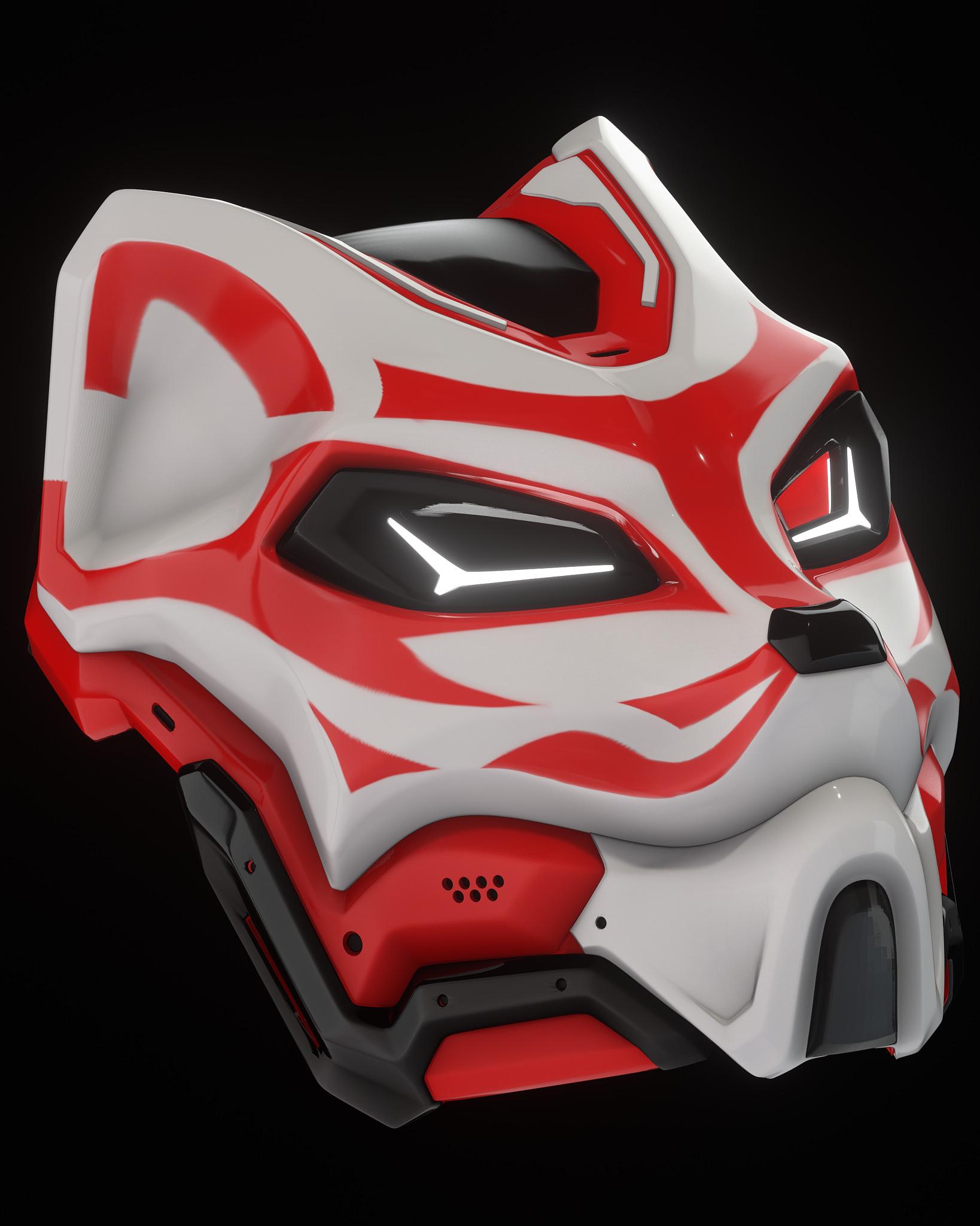 Evo Fox LED Wearable Sci-fi Mask - Etsy