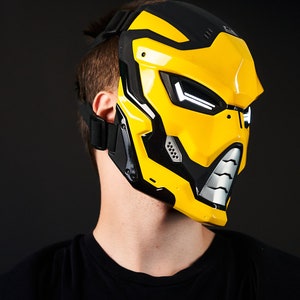 Cyber Ninja LED Wearable Sci-fi Mask - Etsy