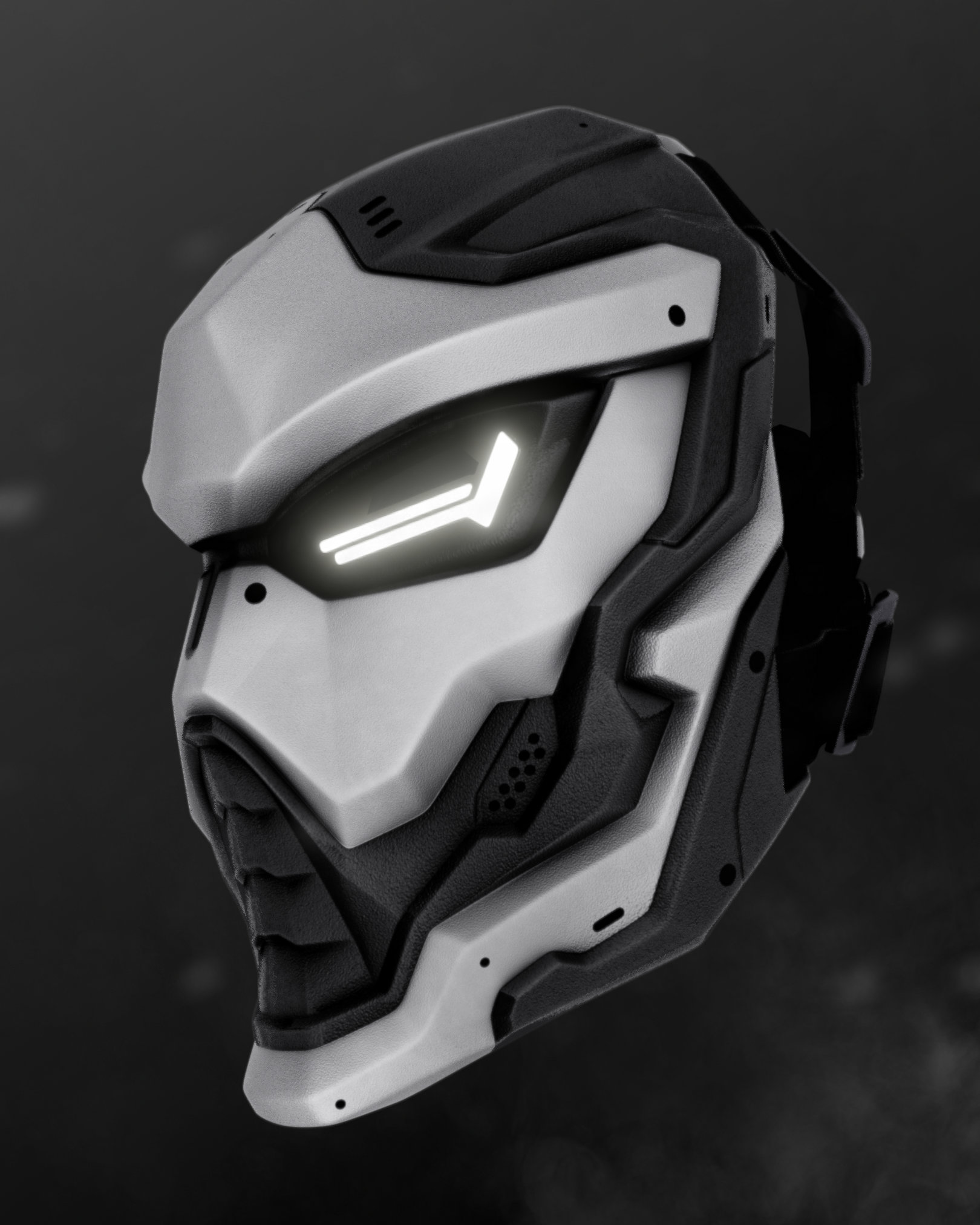 Cyber Ninja LED Wearable Sci-fi Mask - Etsy