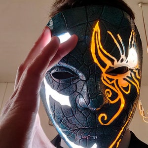 Johnny 3 Tears NFTU LED Mask From Hollywood Undead - Etsy