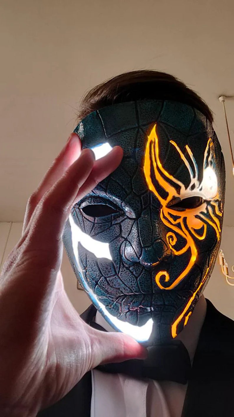Johnny 3 Tears NFTU LED Mask From Hollywood Undead - Etsy