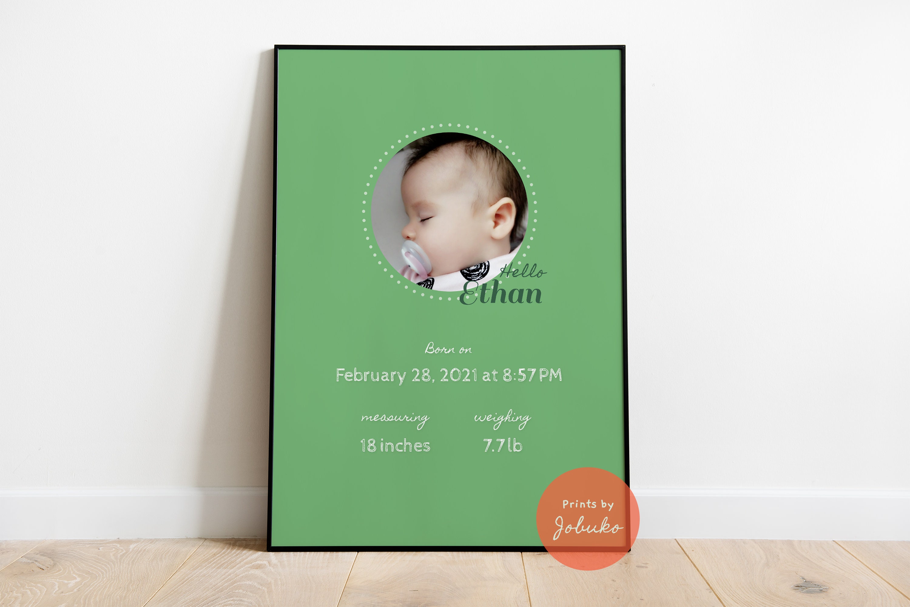 Baby Birth Stats Sign, Birth Announcement Sign, Baby Birth Stats ...