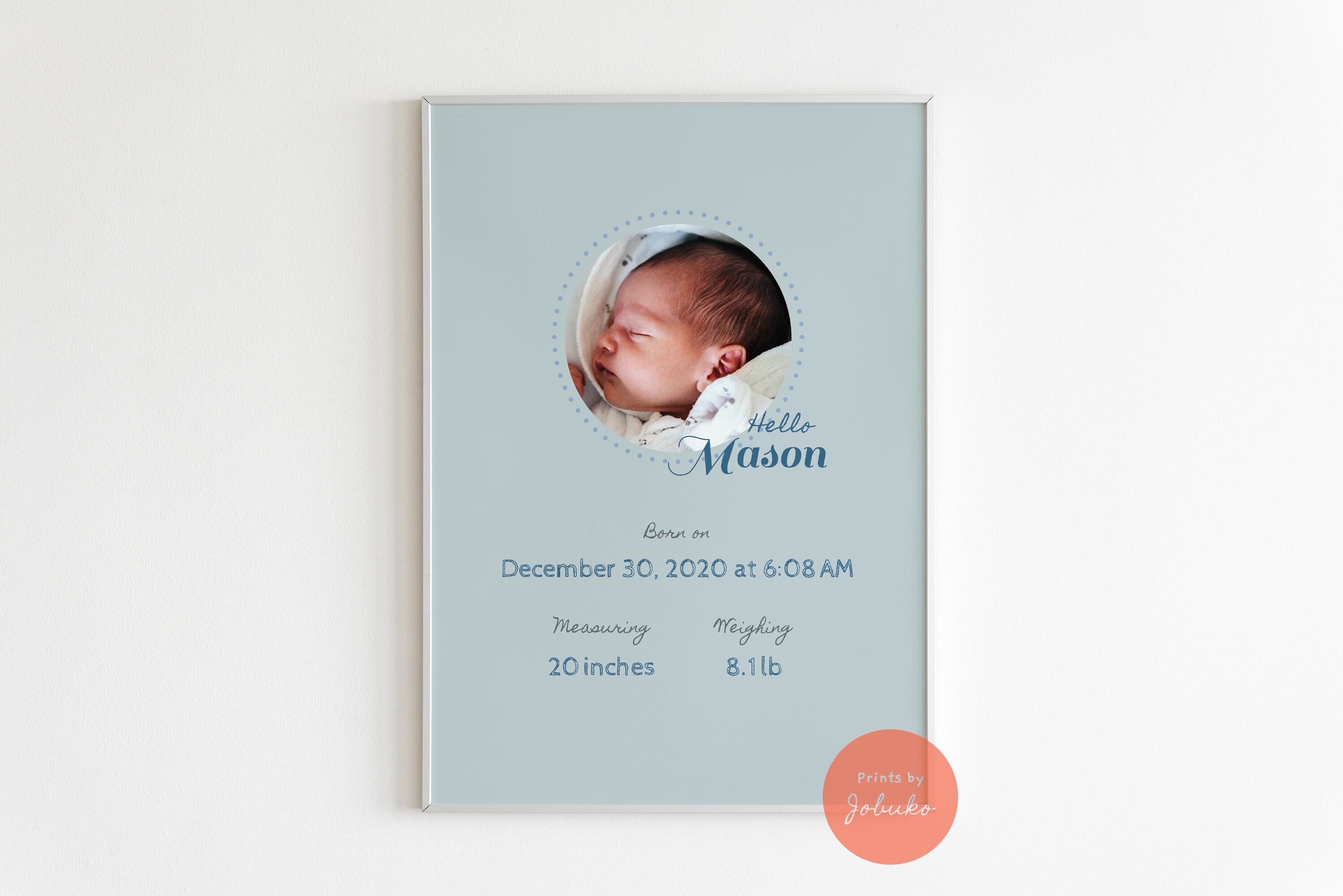 Baby Birth Stats Sign Birth Announcement Sign Baby Birth - Etsy