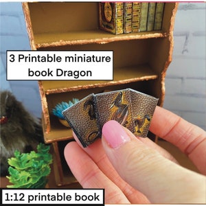 Alchemical Miniature Book 1:12 Scale Set of 3 Book Dragon Digital File ...