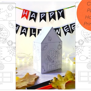 Halloween Diy Papercraft. Haunted House. Set 4. Printable Halloween ...
