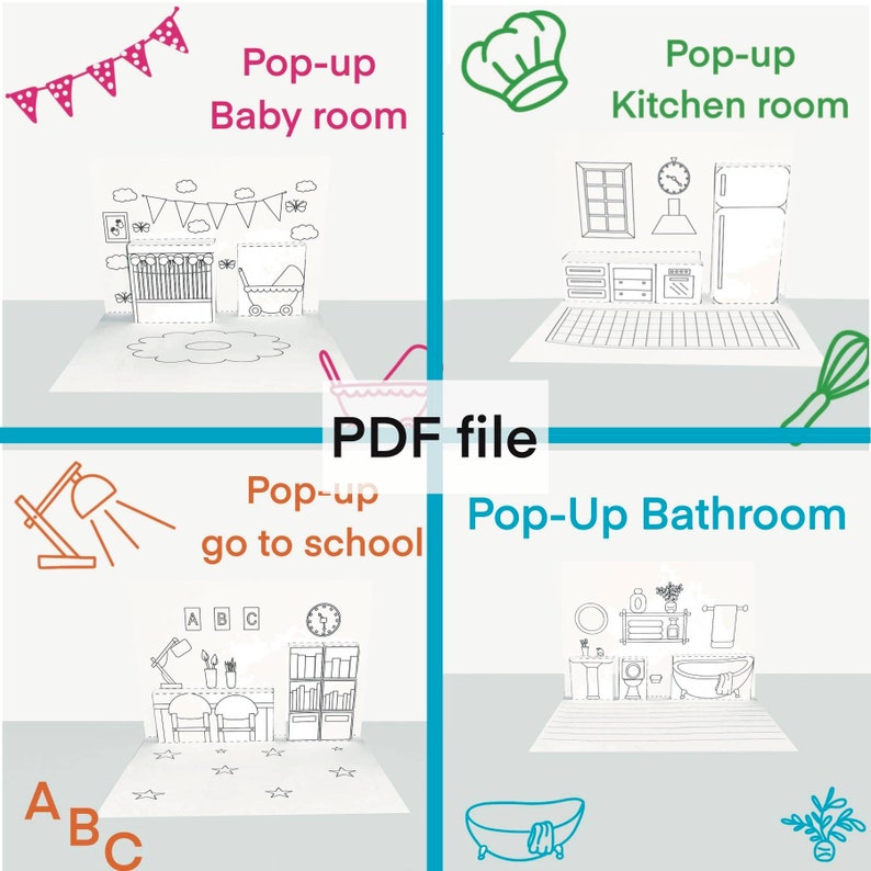 Pop-up Room for Bedroom, Kids Room, Kitchen Room and Print School ...