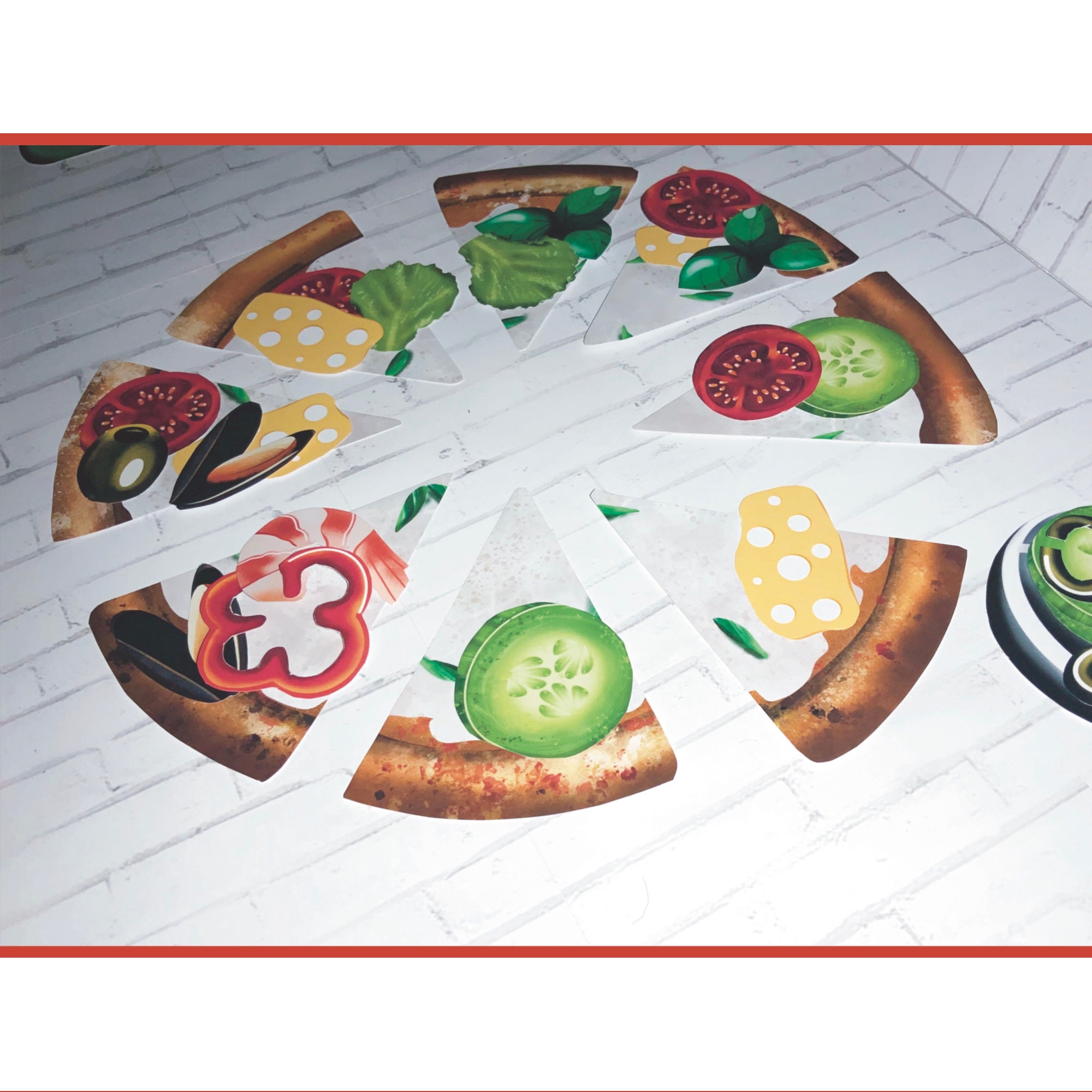 Printable Pizza Shrimp Toppings Game.make Your Own Pizza. Activity ...