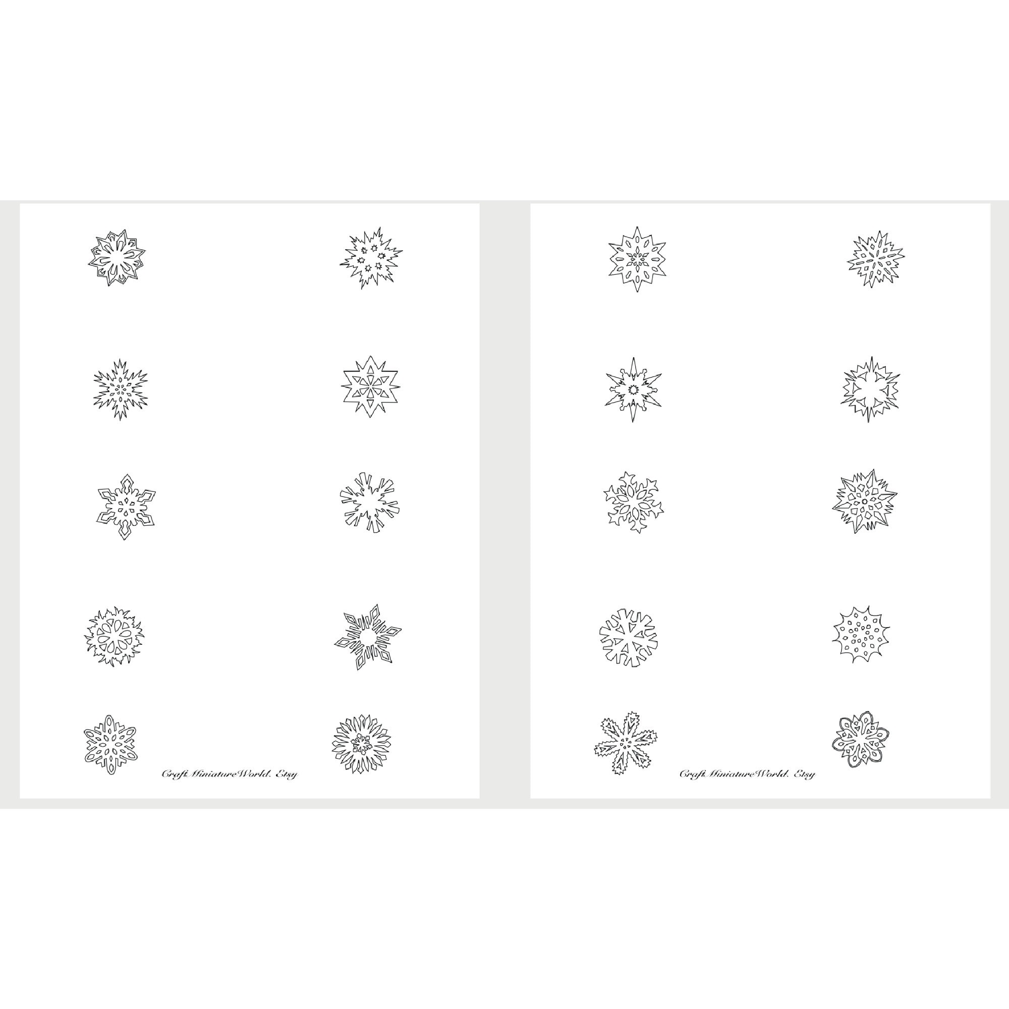 Snowflakes Fold. Blank Snowflake Template. Paper Snowflake Patterns. 20 ...