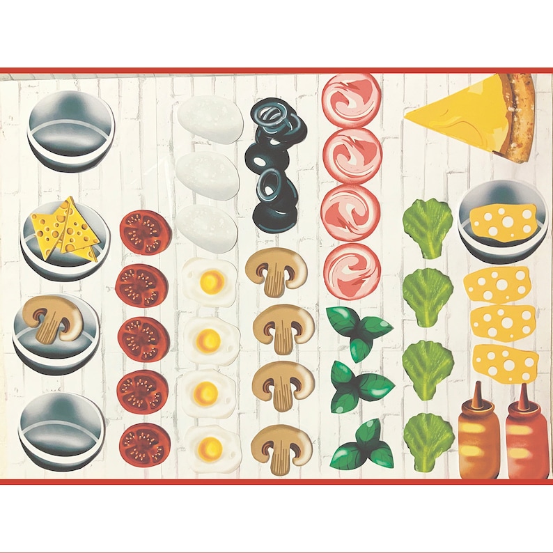 Printable Pizza Cheese Toppings Game.make Your Own Pizza. Activity ...