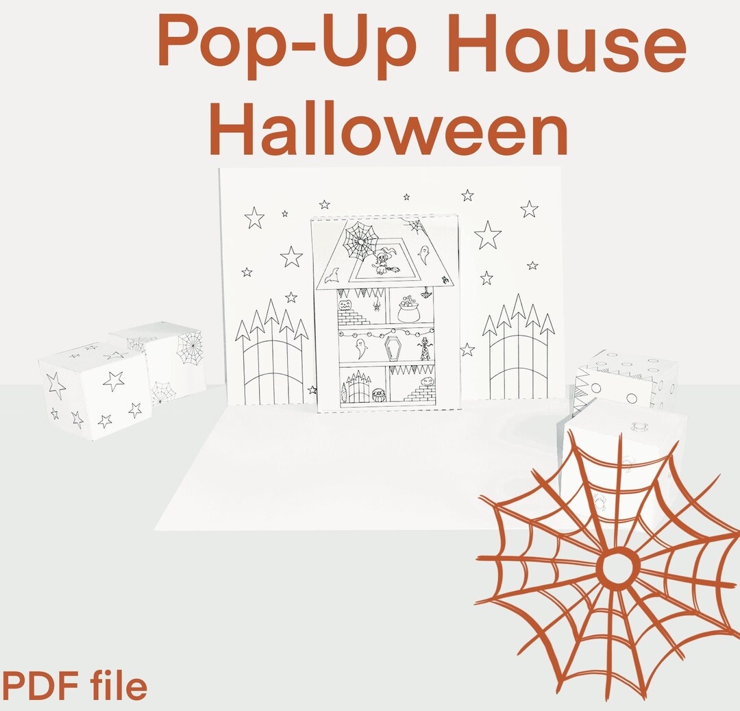 Pop-up Room for Haunted House Halloween, Kids Room. Halloween Party ...