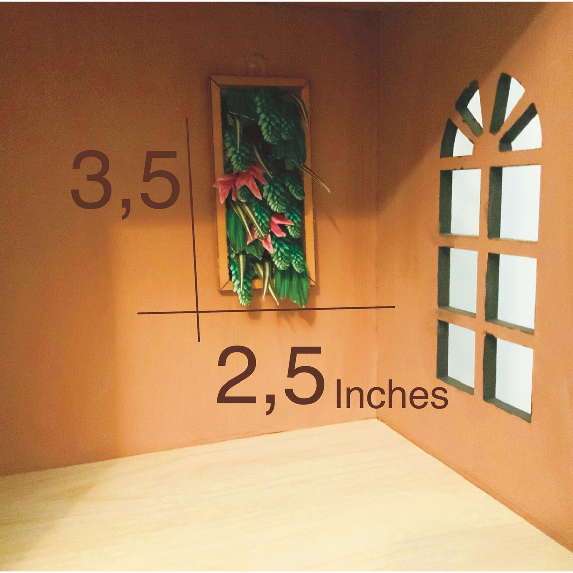 Dollhouse House Plant 1:12 Scale Printable Miniature Decor. Paper Craft ...