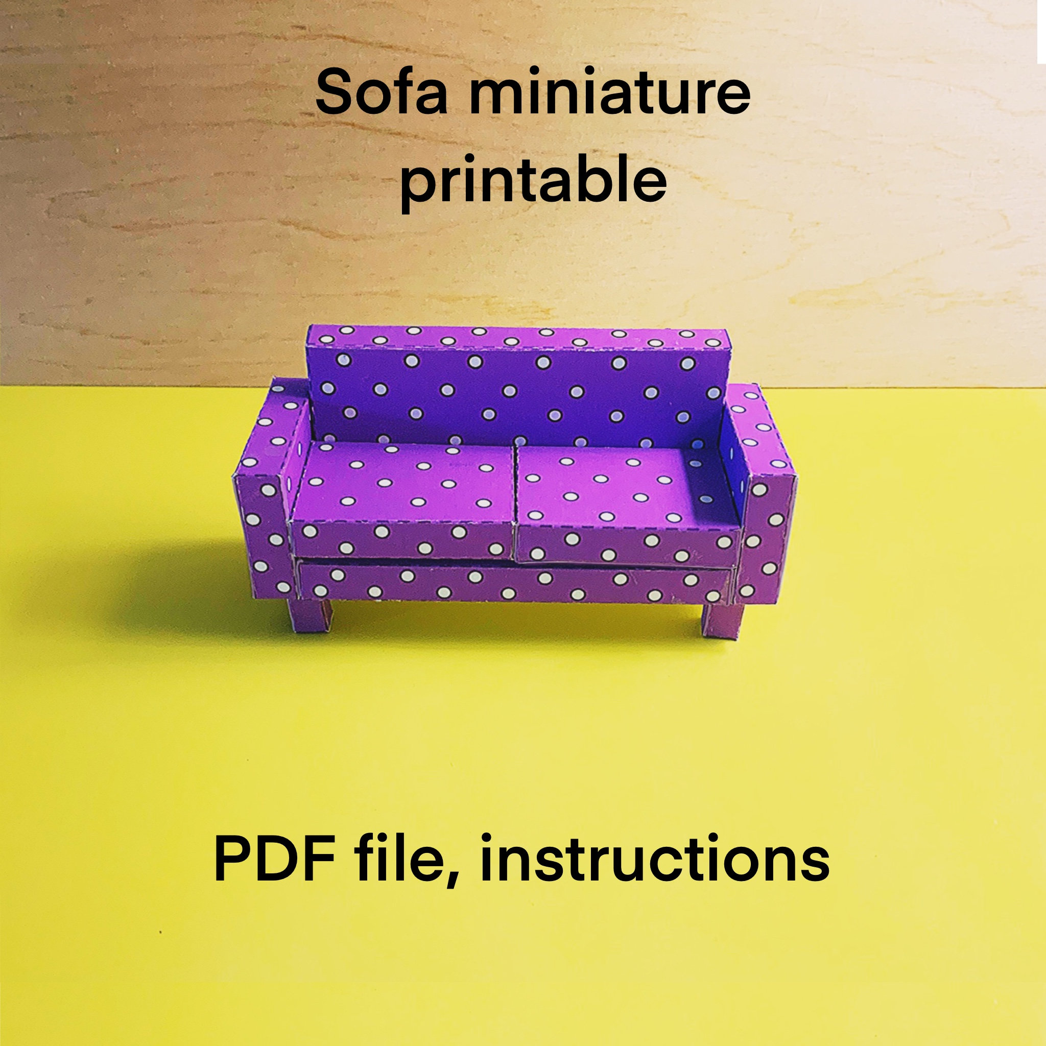 Printable Miniature Paper Furniture Doll Printies | Other Furniture