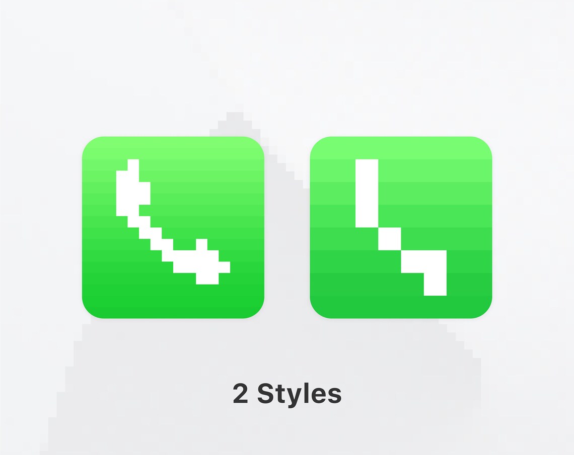 120+ Ios Pixelated Icons - iPhone Ios 14 App Pack - Cool Aesthetic ...