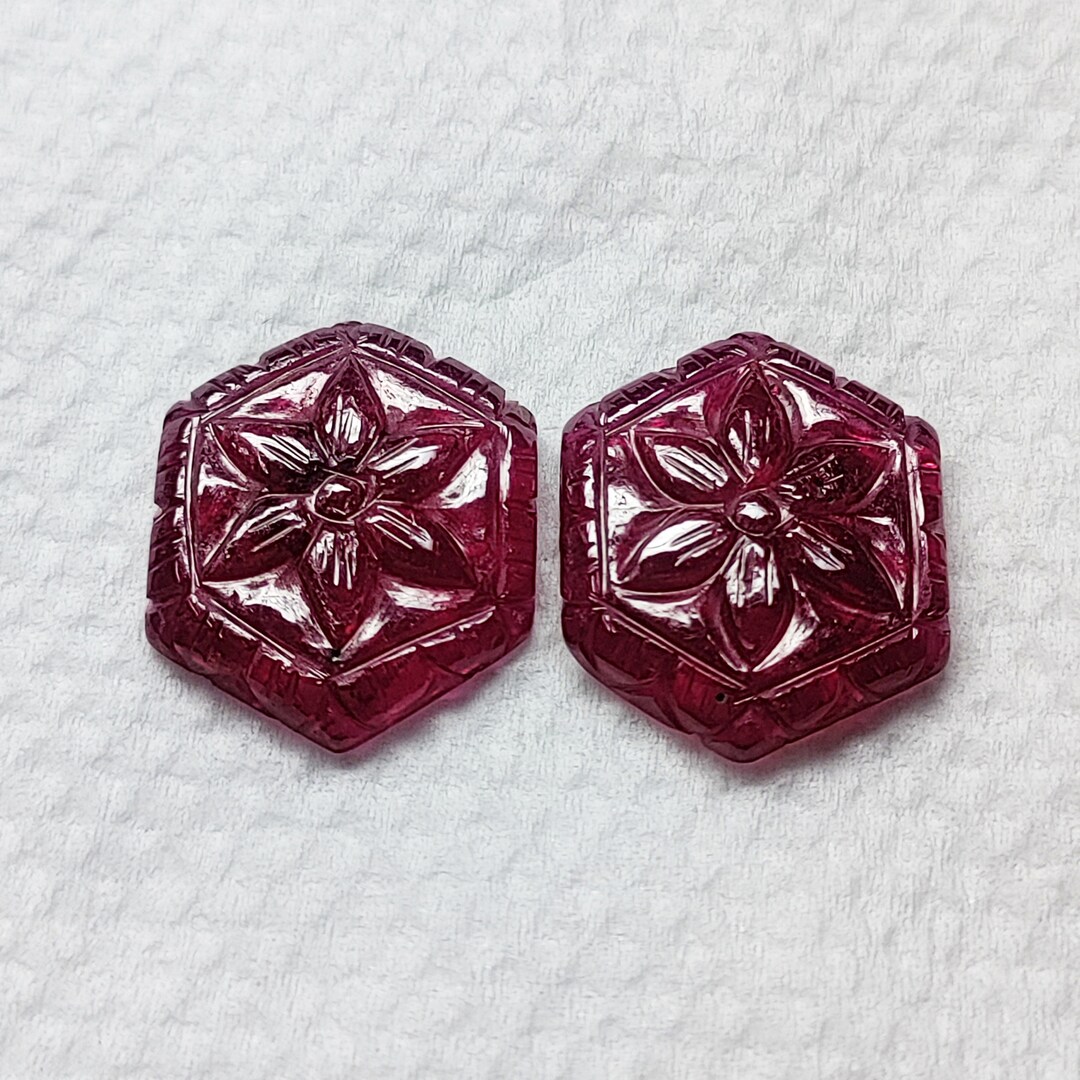 Ruby Carving Natural Glass Filling Ruby Ruby for Jewelry - Etsy