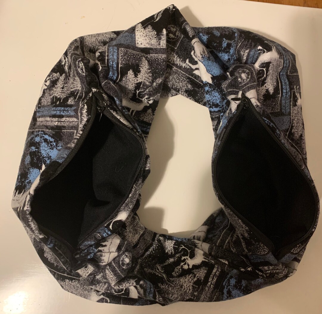 Double Pocket Infinity Scarf - Etsy