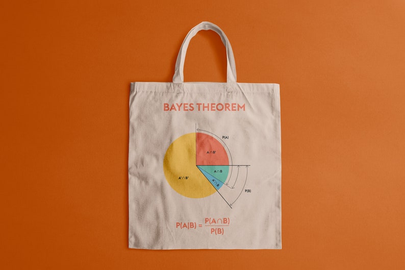 Bayes Theorem Colorful Printable Fun Math Geometry Poster, Fun Math ...