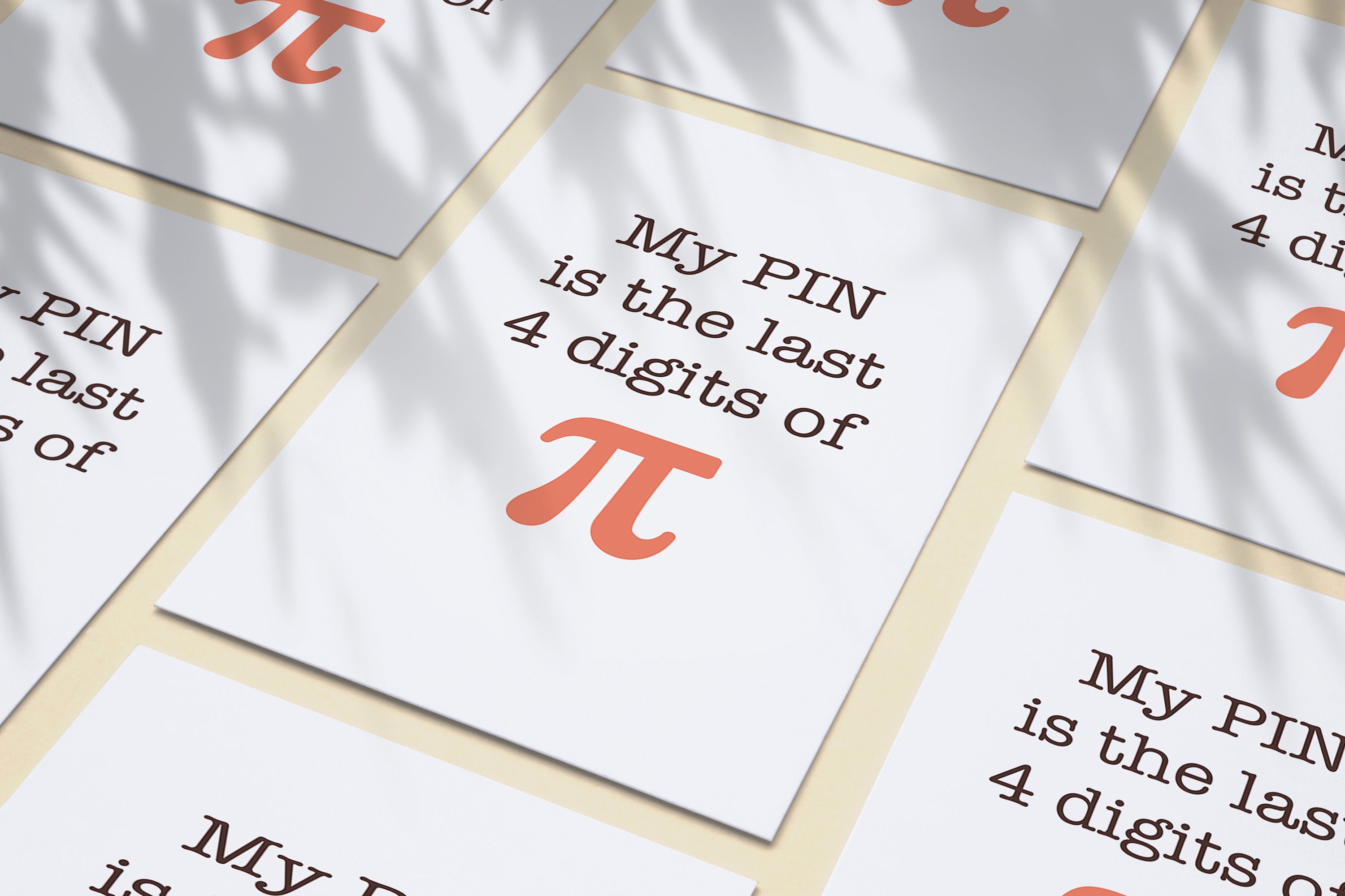 My Pin is the Last 4 Digits of Pi Printable Math Poster, Fun Math ...