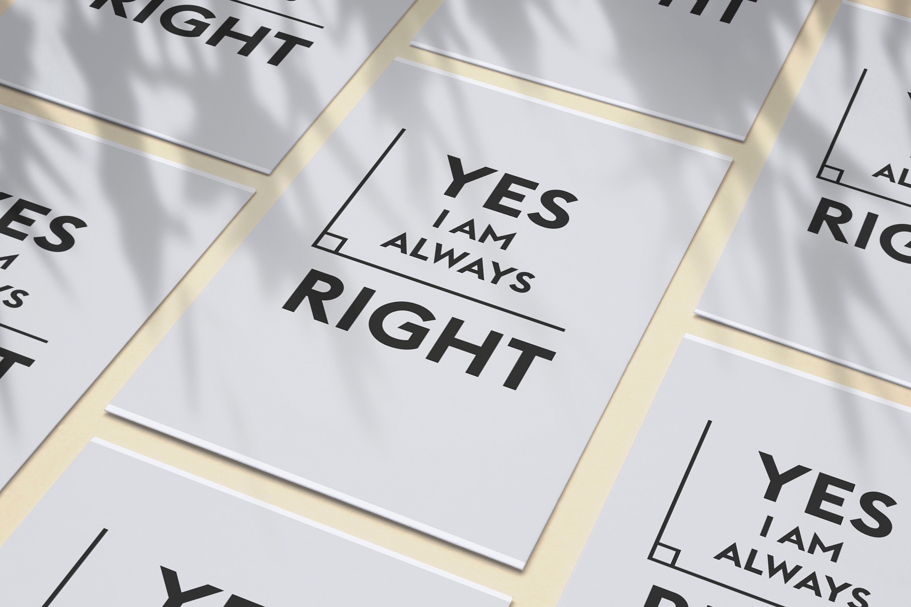 Yes I Am Always Right Printable Math Wall Art Poster Math | Etsy