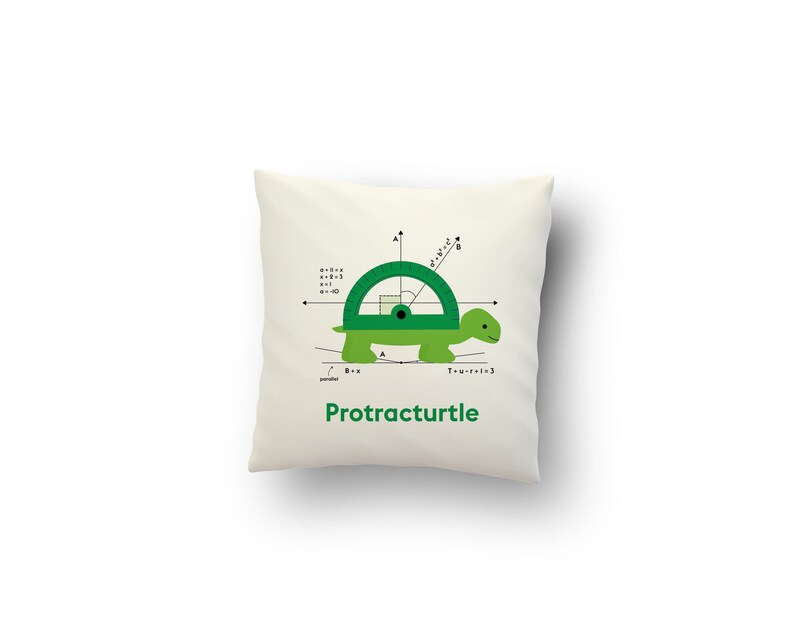 Protracturtle Cute Printable Fun Math Poster, Fun Math Classroom Decor ...