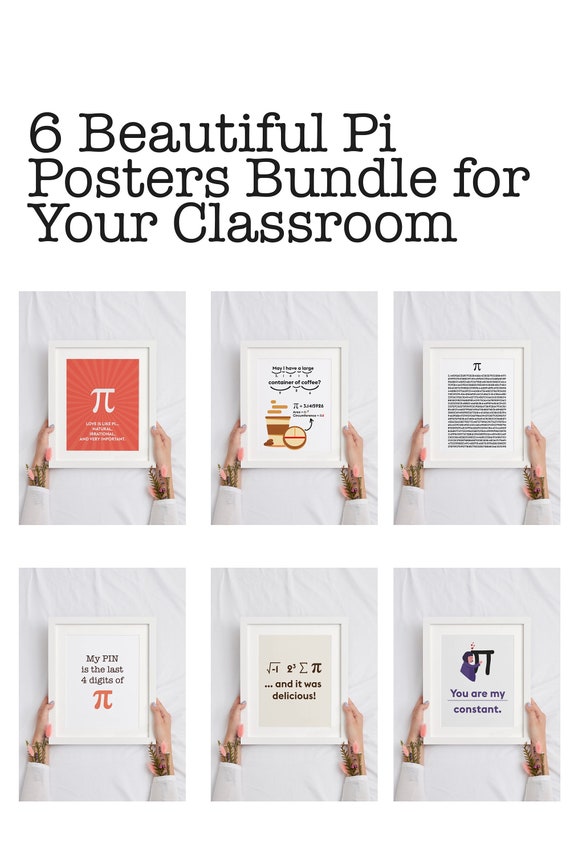 6 Beautiful Pi Posters Bundle for Your Classroom Printable - Etsy
