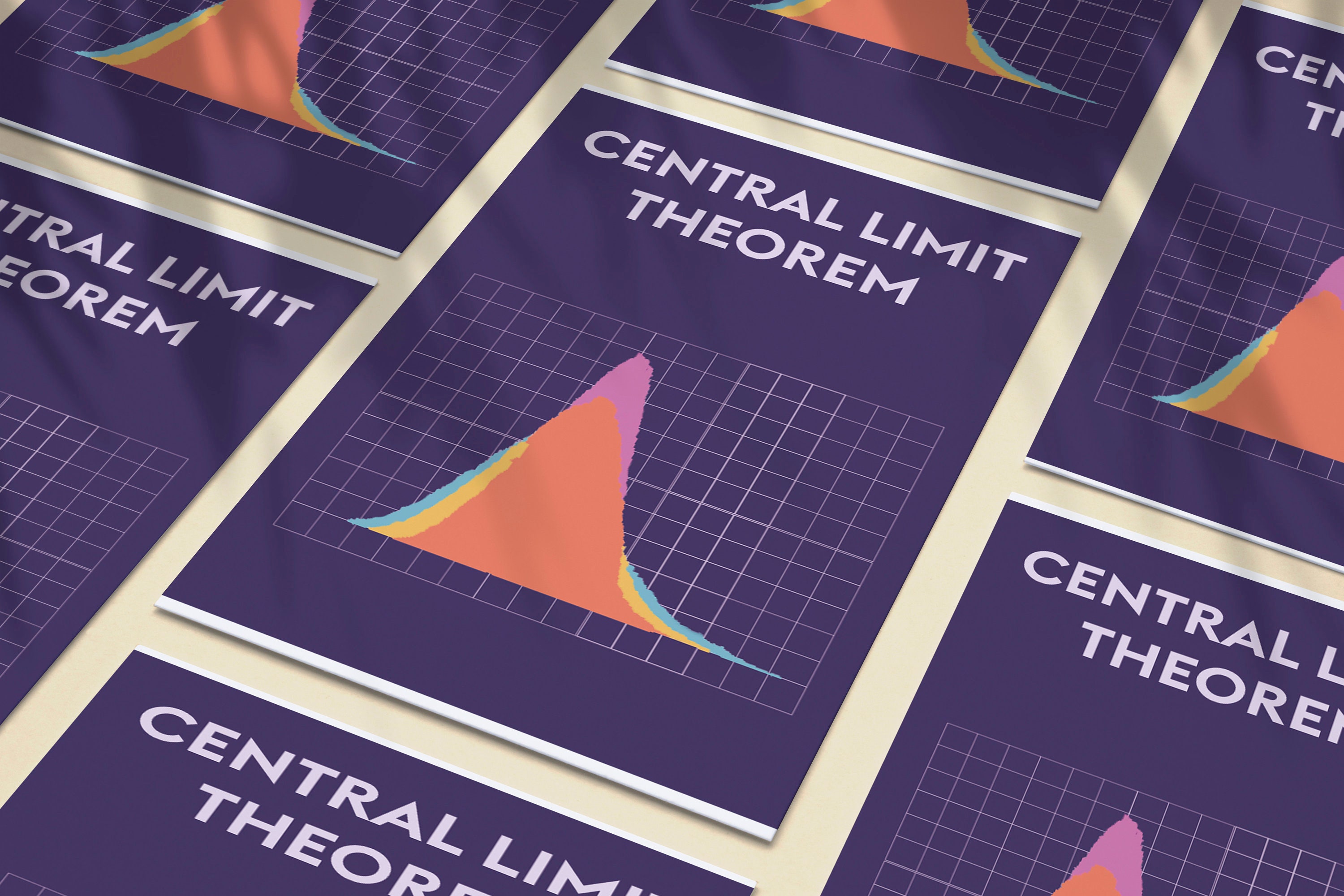 Central Limit Theorem Colorful Printable Fun Math Geometry Poster, Fun ...