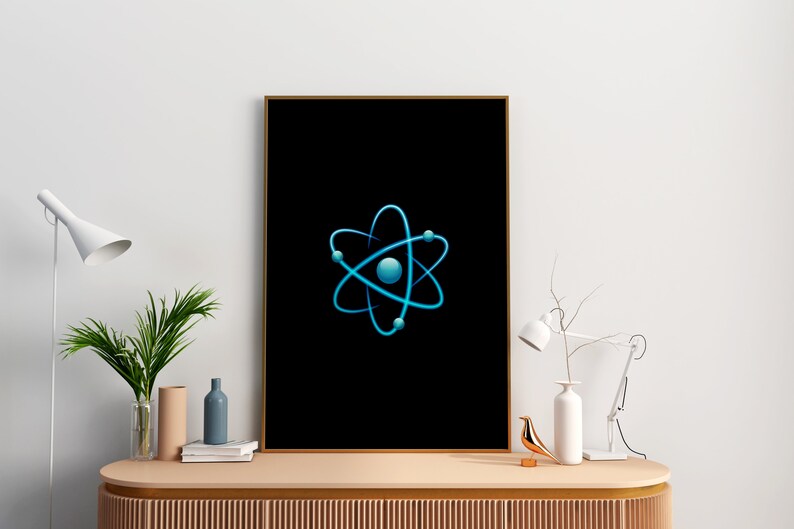 The Structure of an Atom Printable Chemistry Poster Fun | Etsy