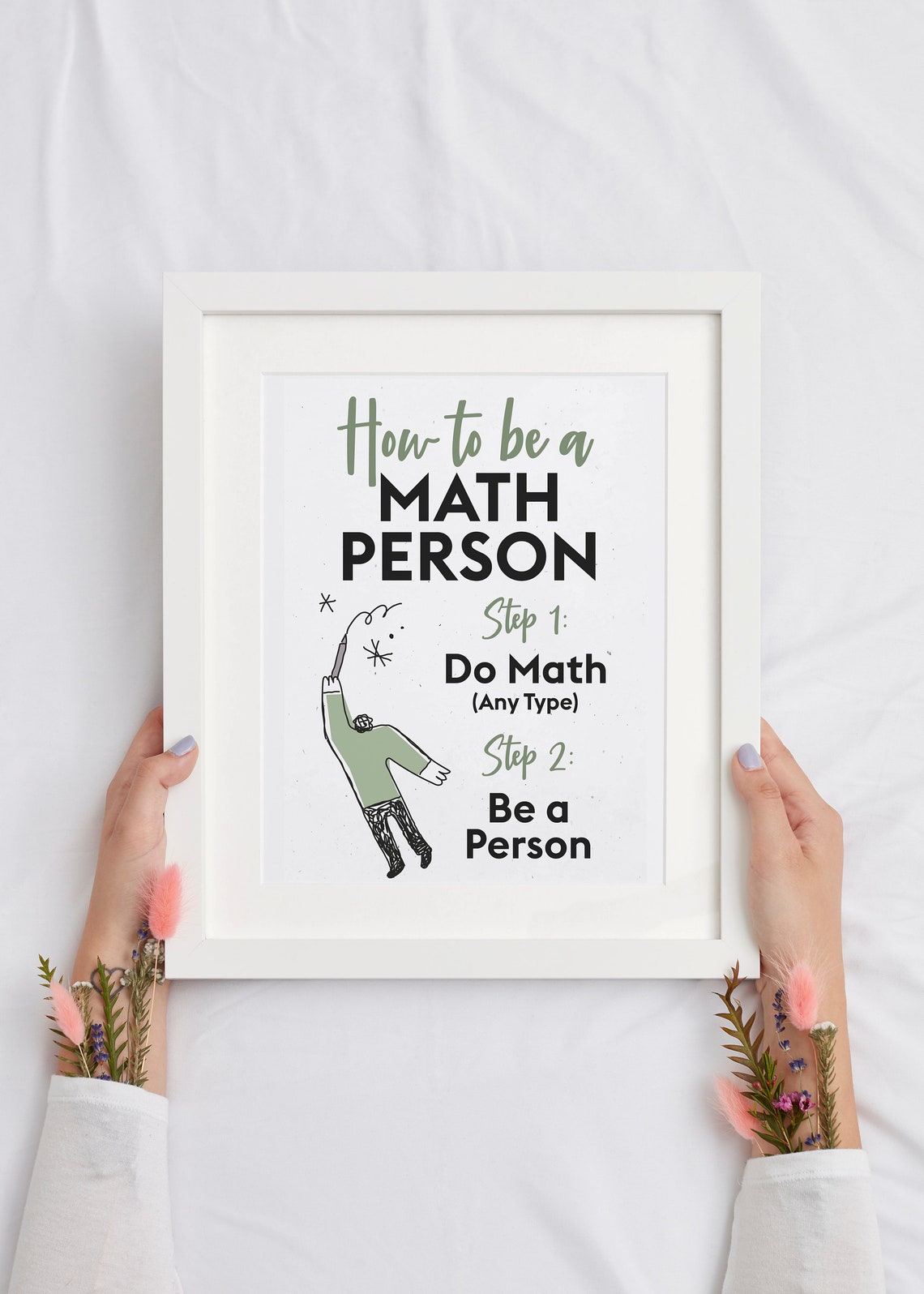 How to Be a Math Person Printable Fun Math Poster Fun Math | Etsy