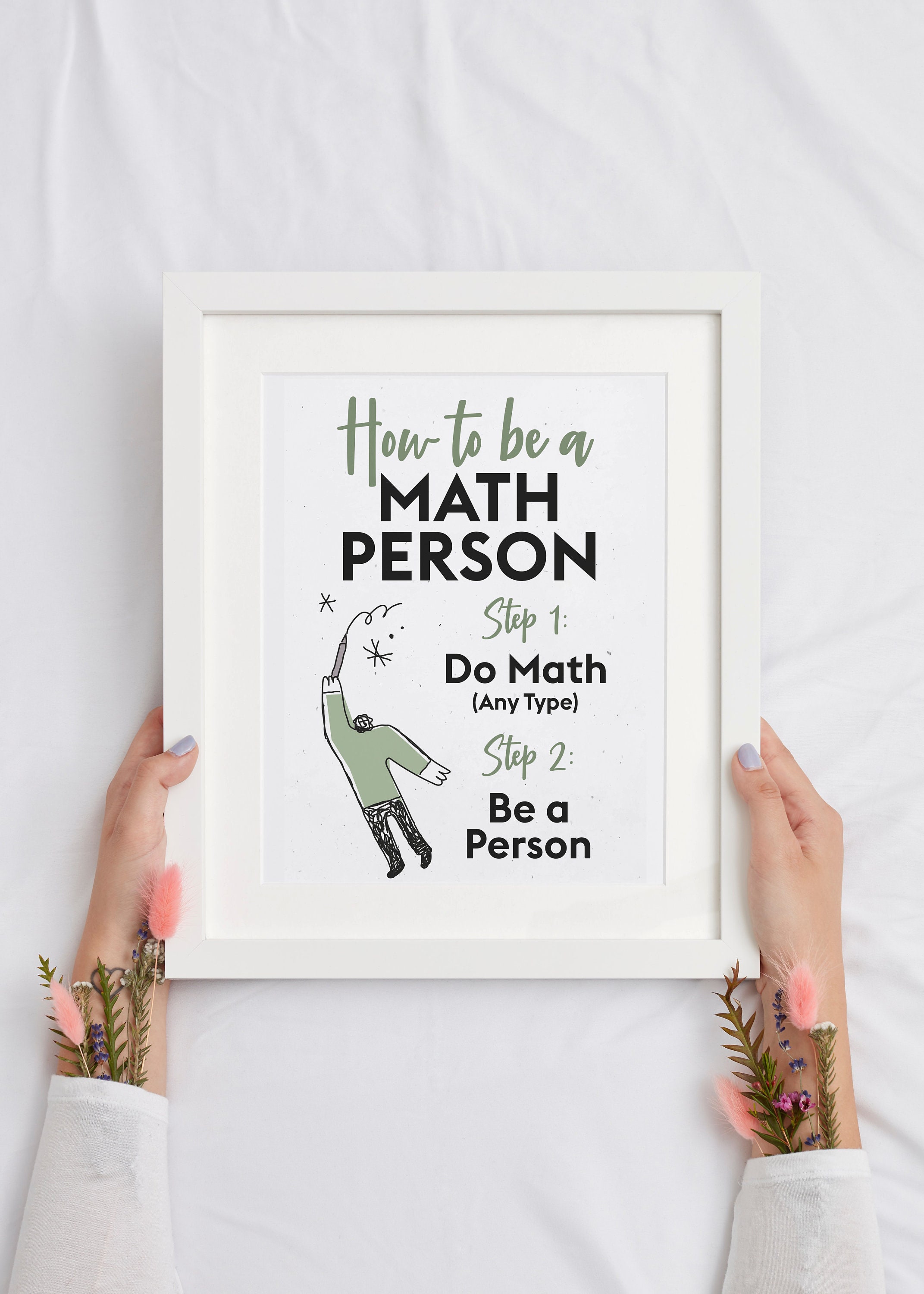 How to Be a Math Person Printable Fun Math Poster, Fun Math Classroom ...