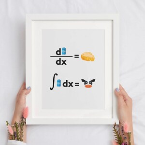 5 Beautiful Calculus Posters Bundle for Your Classroom, Printable Math ...