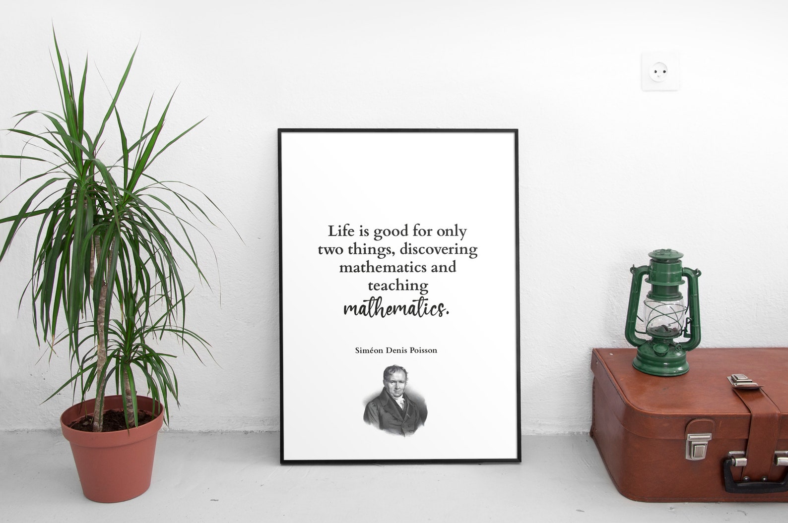 Siméon Denis Poisson Inspirational Math Quote Printable Poster, Fun ...