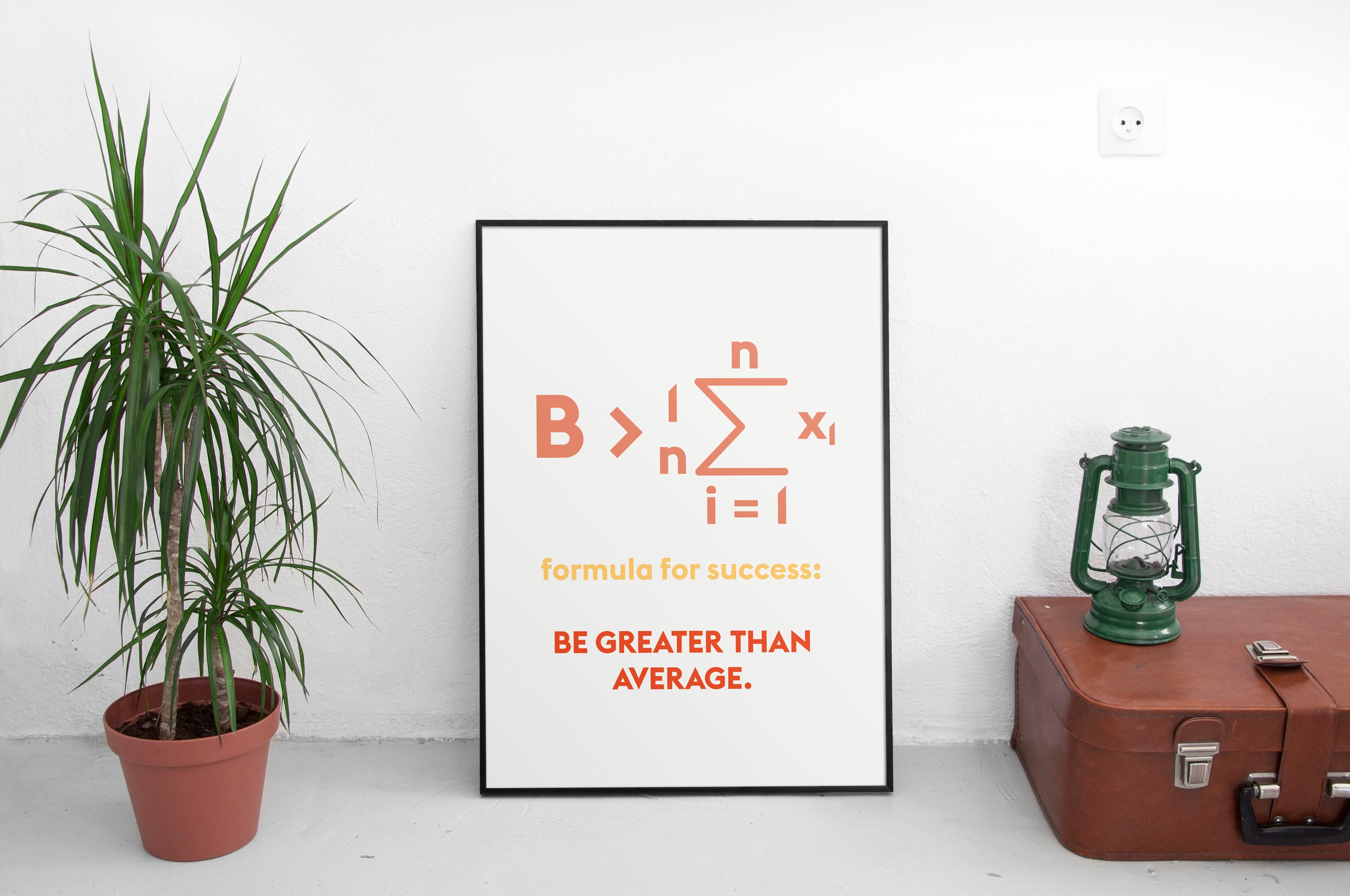 Be Greater Than Average Printable Math Wall Art Poster - Etsy
