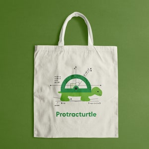 Protracturtle Cute Printable Fun Math Poster, Fun Math Classroom Decor ...