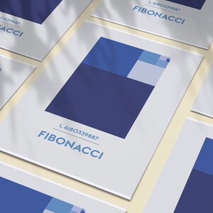 Fibonacci Numbers Printable Math Poster, Math Classroom Decor for High ...