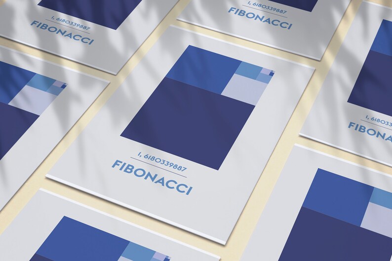 Fibonacci Numbers Printable Math Poster, Math Classroom Decor for High ...