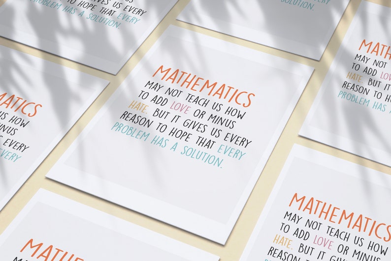 Math May Not Teach Us How to Add Love or Subtract Hate but It Gives Us ...